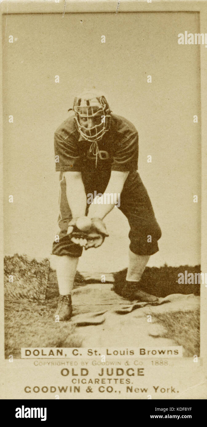 Old Judge Goodwin and Company baseball card for St. Louis Brown's Tom ...