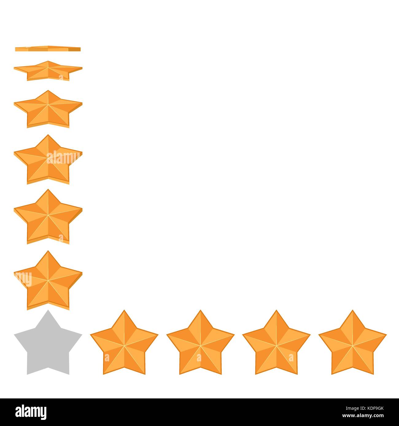 Five star rating. Different ranks Stock Vector Image & Art - Alamy