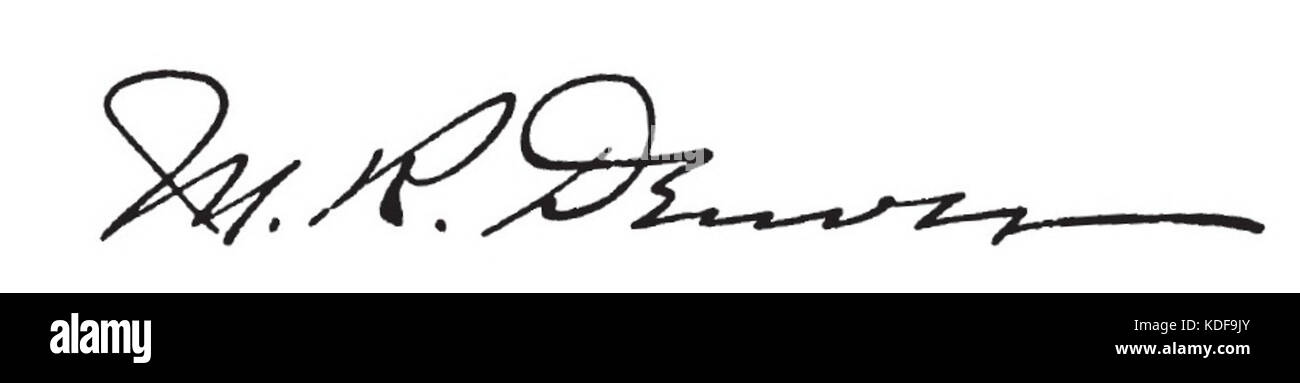 Matthew Denver signature Stock Photo - Alamy