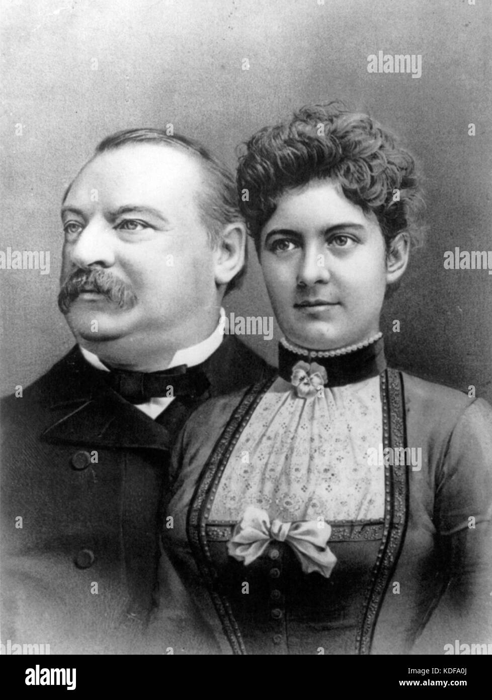 President and Mrs Cleveland cph.3b19110 Stock Photo - Alamy