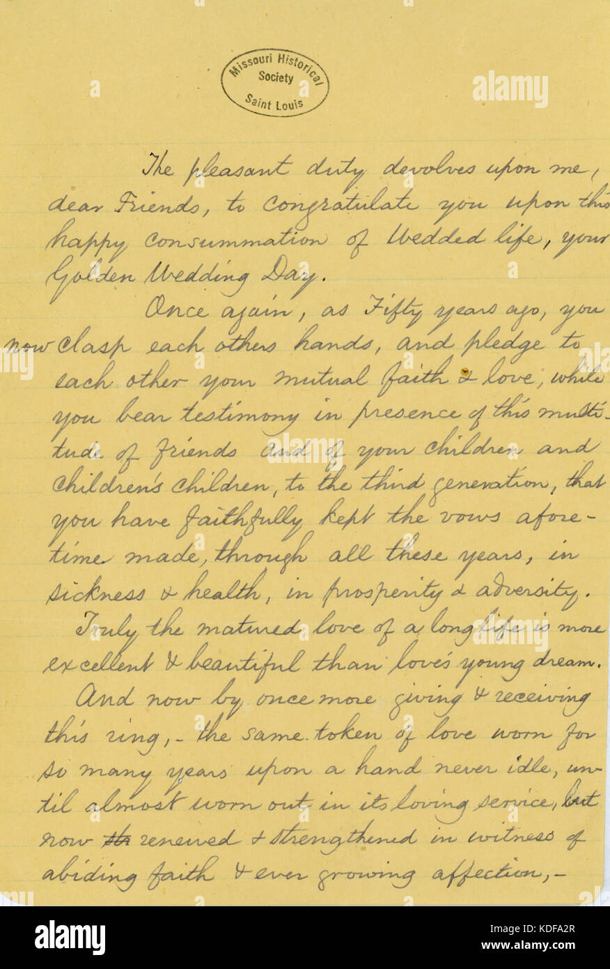 Letter signed W.G. Eliot (William Greenleaf Eliot) to Miss Phoebe ...