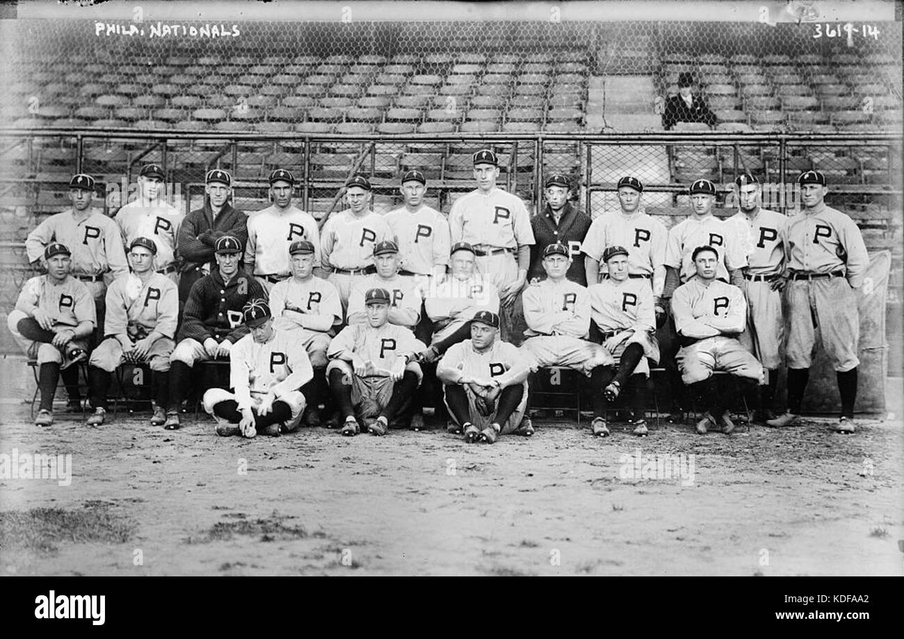Philadelphia NL World Series team (baseball) (LOC Stock Photo - Alamy