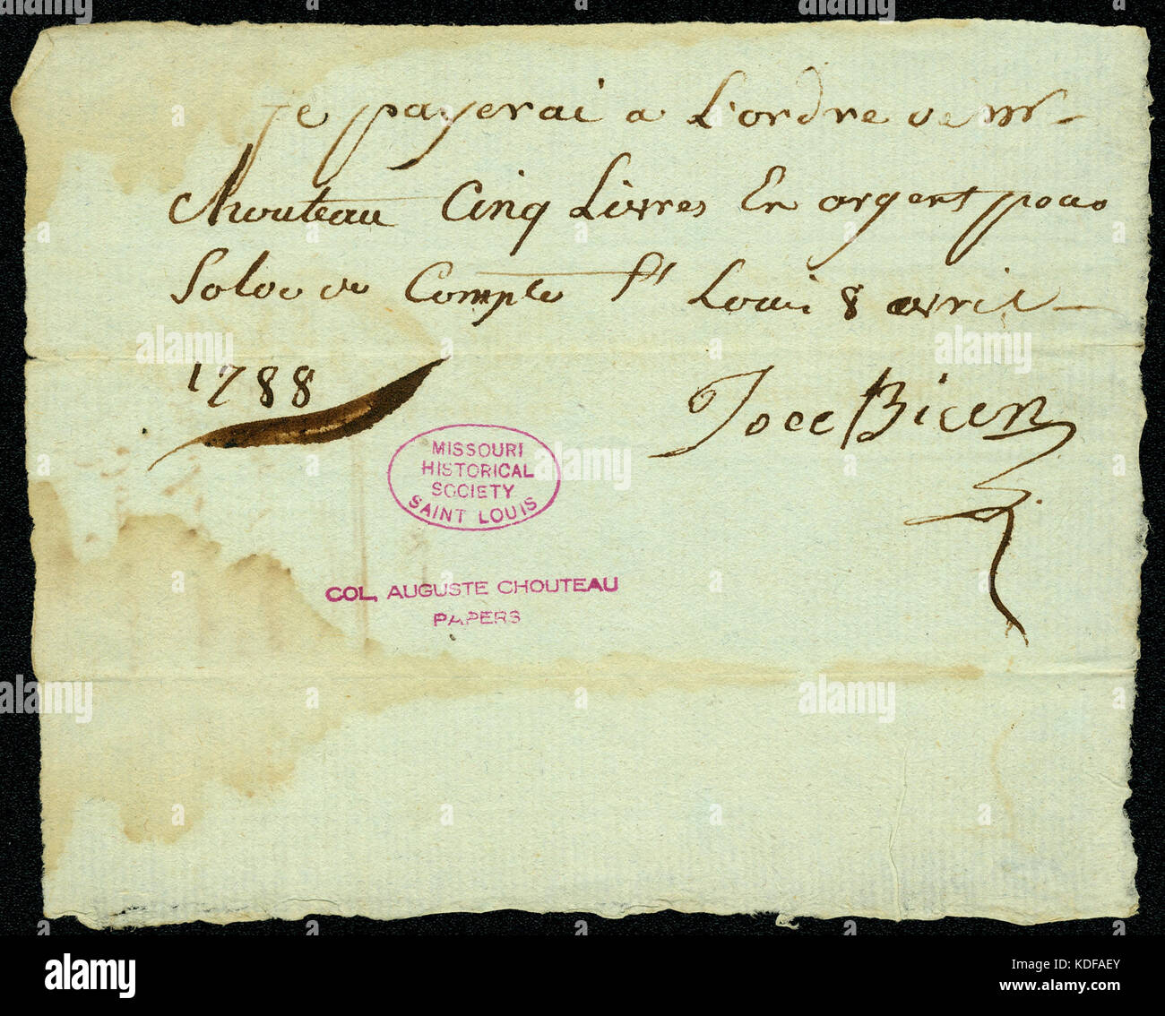 Ancient promissory note hi-res stock photography and images - Alamy