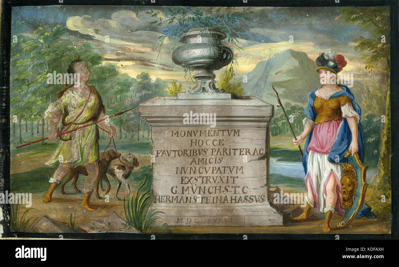 Poetry book of Georg Muench, 1788 Stock Photo - Alamy