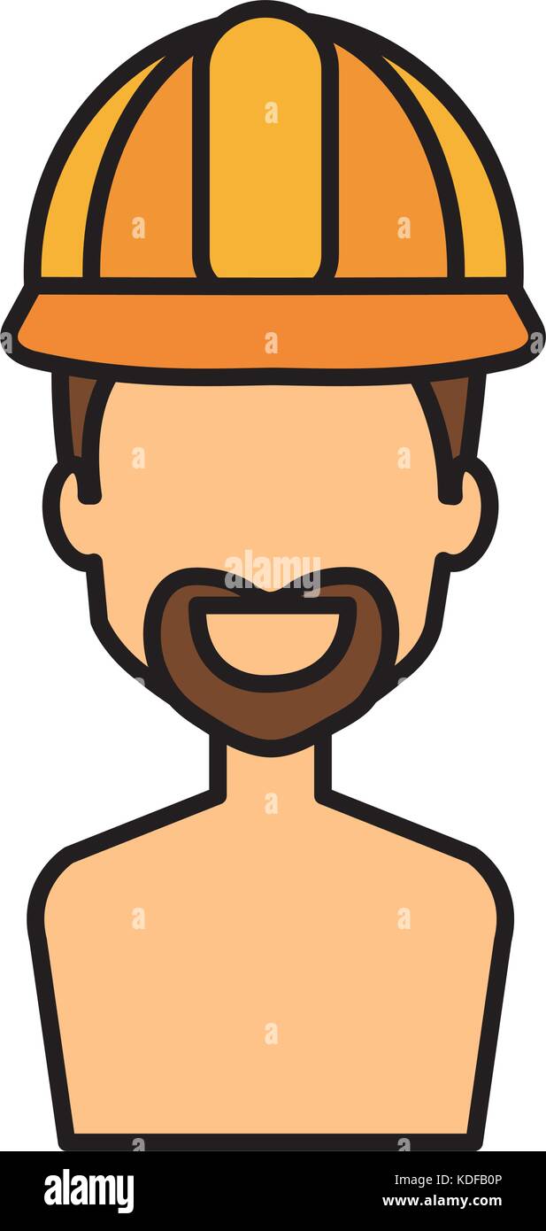 repairman builder shirtless avatar character Stock Vector Image & Art ...