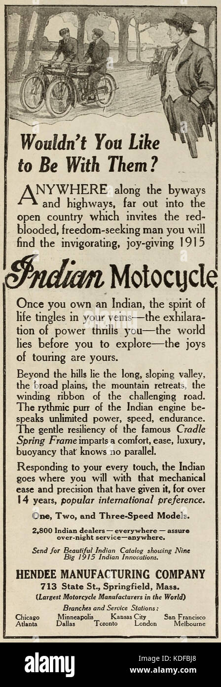 Indian motorcycle 1915 hi-res stock photography and images - Alamy