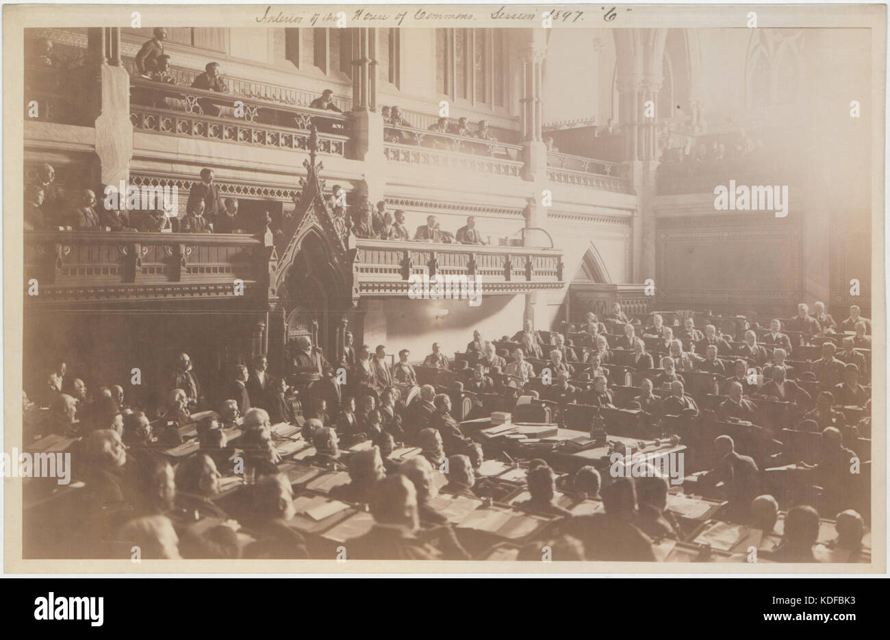 Interior of the House of Commons, Session 1897 Photo C (HS85 10 9268 ...