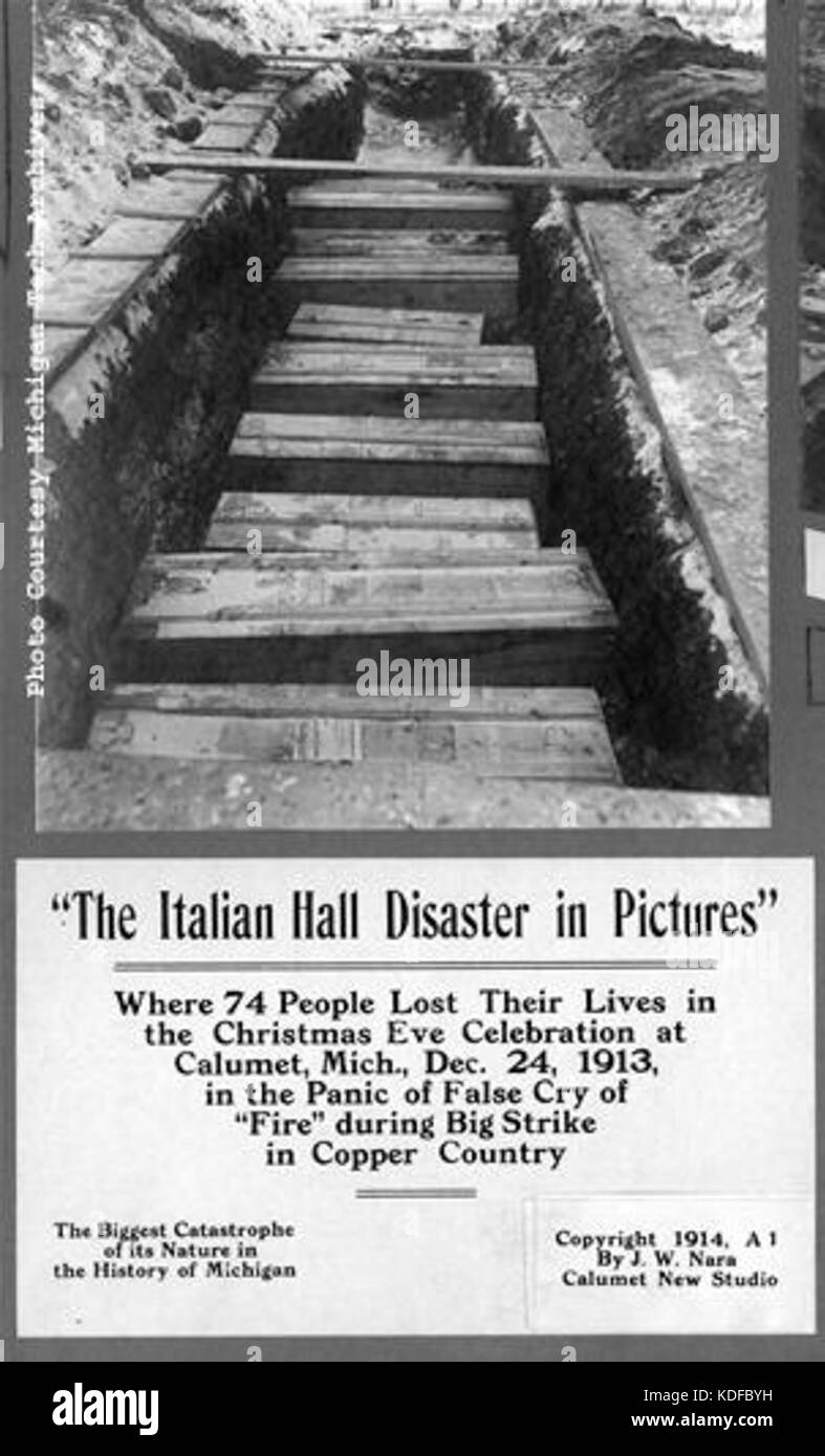 Italian Hall Disaster in Pictures graves Stock Photo - Alamy