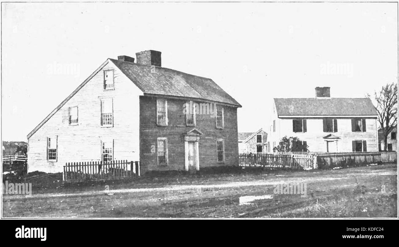 John Adams Homestead B&W photo Stock Photo - Alamy