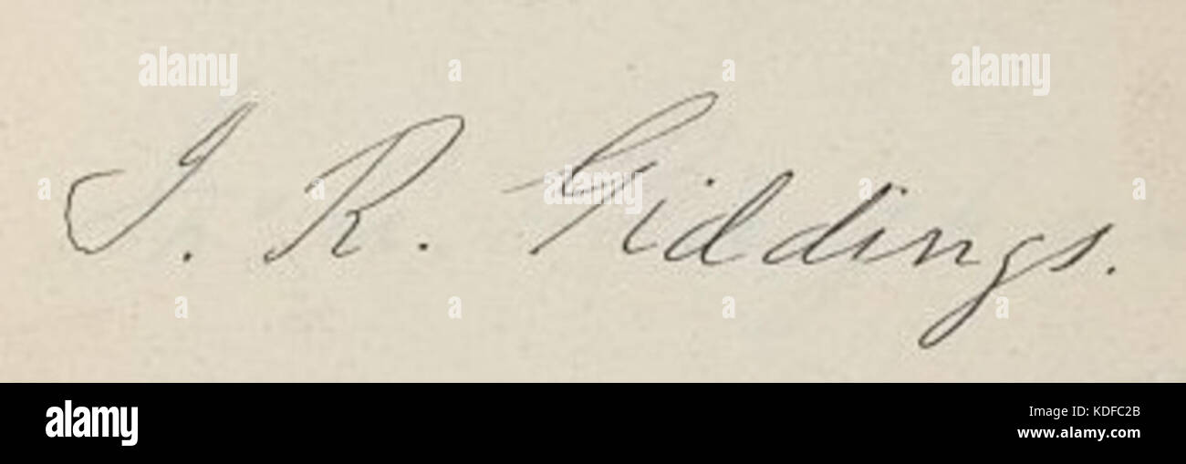 Joshua Reed Giddings signature 1859 Stock Photo - Alamy