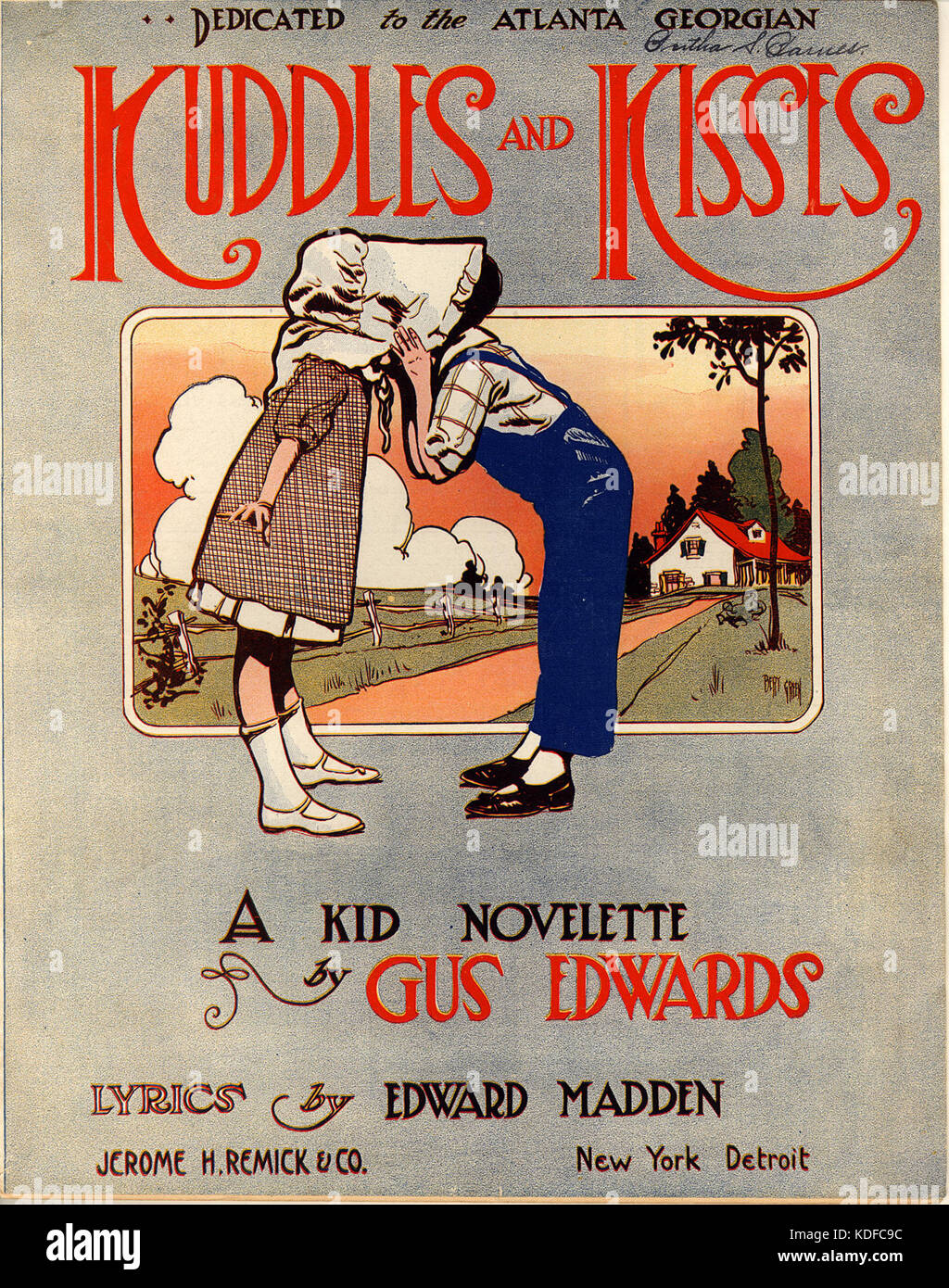 The cover of 'Kuddles and Kisses' is a visual representation of the ...