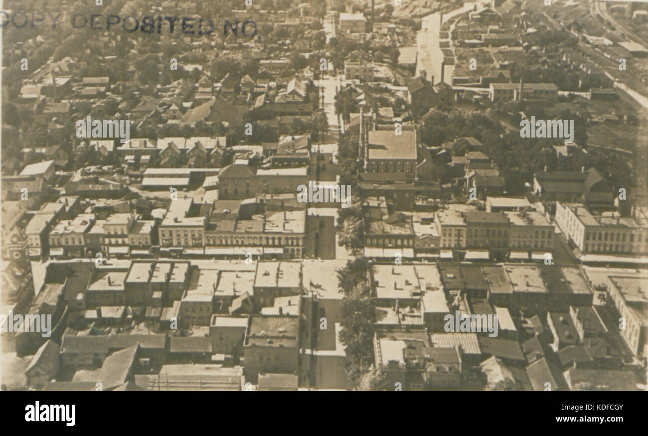 Lindsay Ontario from the Air (HS85 10 36004 Stock Photo - Alamy