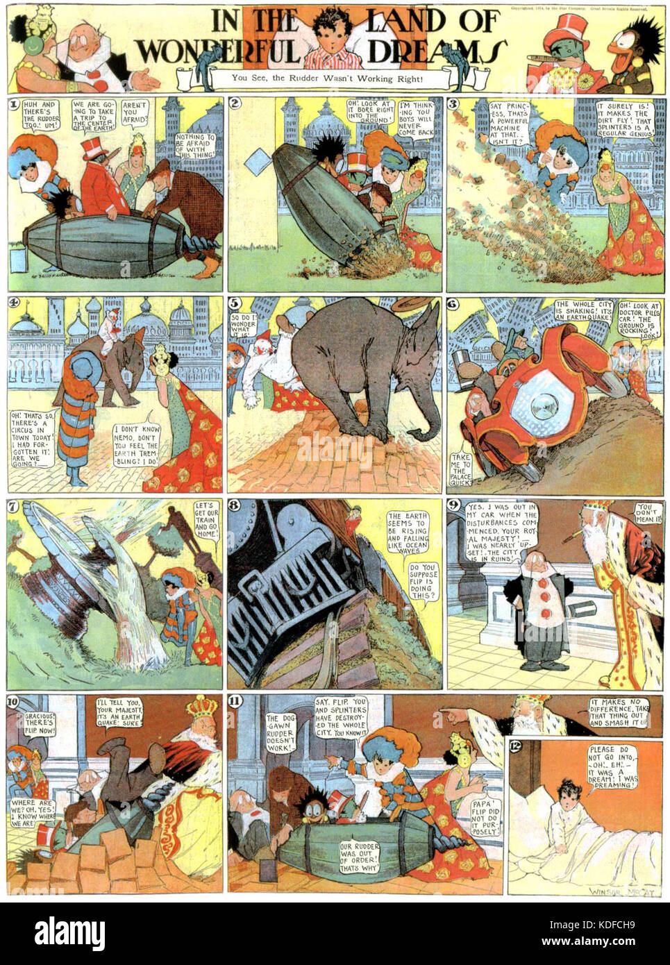 This image is from the famous comic strip 'Little Nemo', created by ...