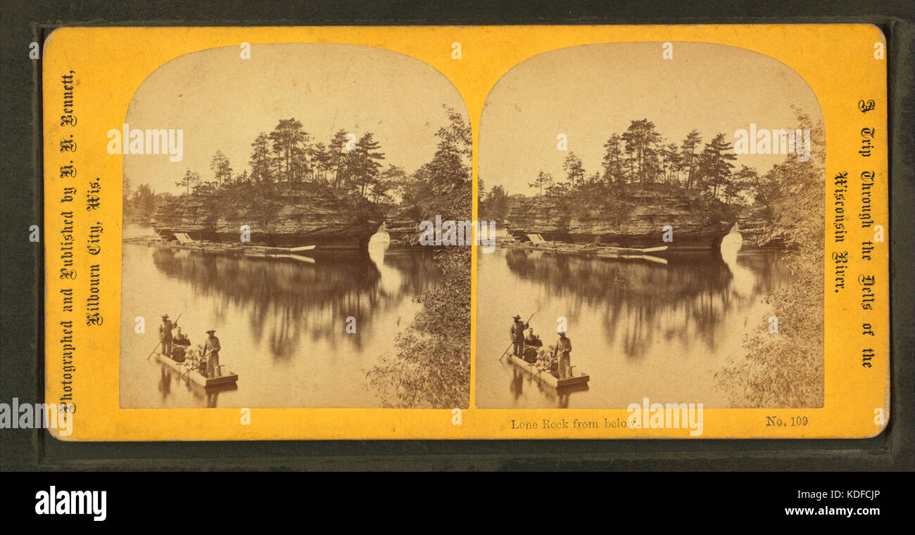 Lone Rock from below, by Bennett, H. H. (Henry Hamilton), 1843 1908 2 ...