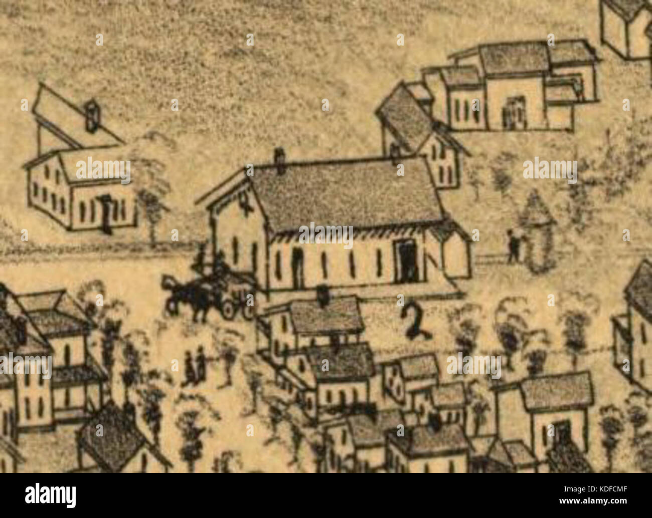 Madison station 1881 Stock Photo - Alamy