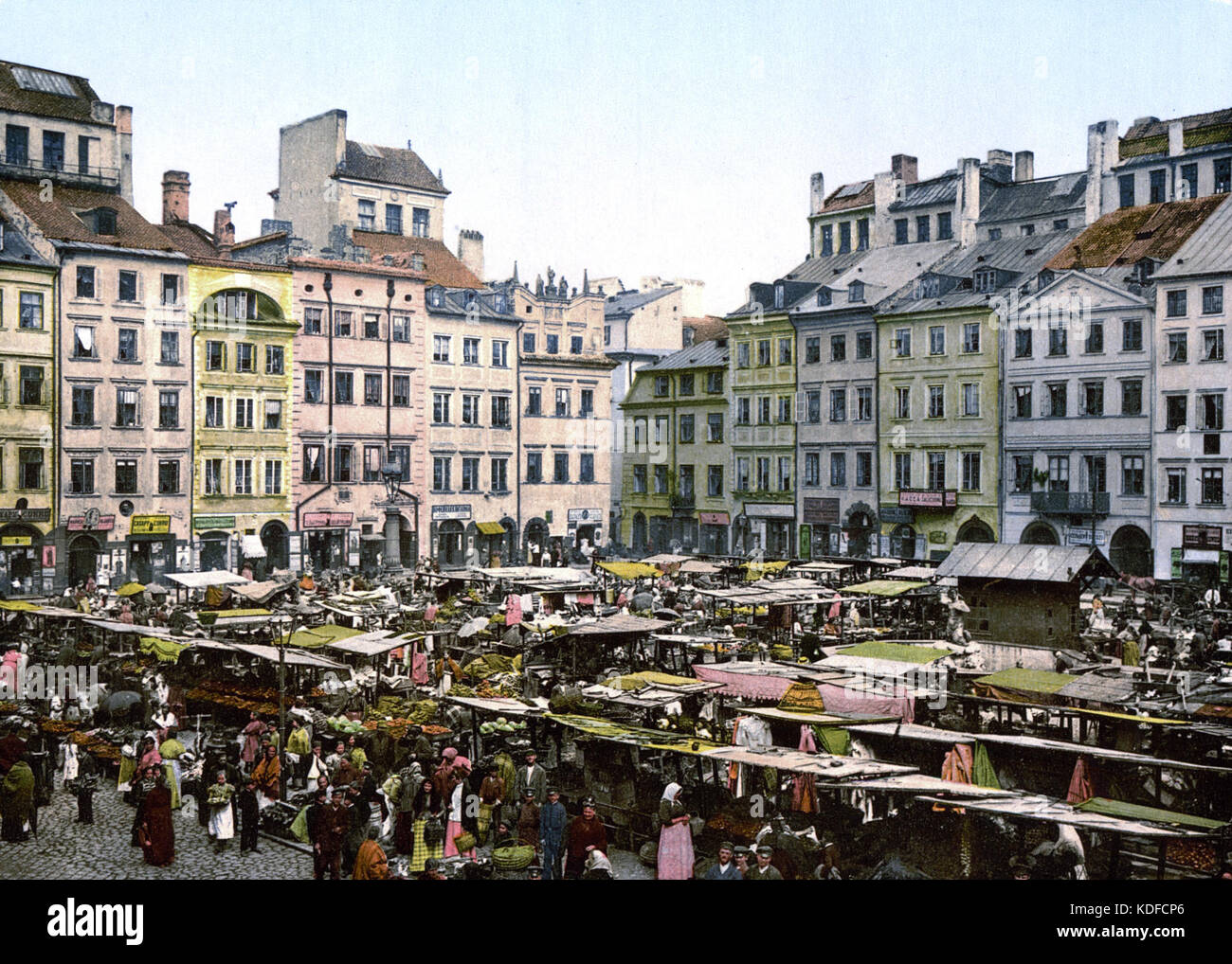 Market Square Warsaw Stock Photo - Alamy
