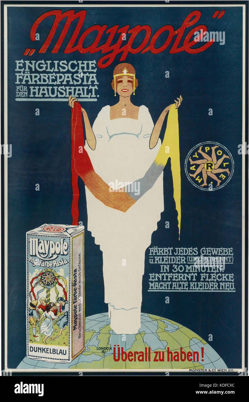 Maypole illustration hi-res stock photography and images - Alamy