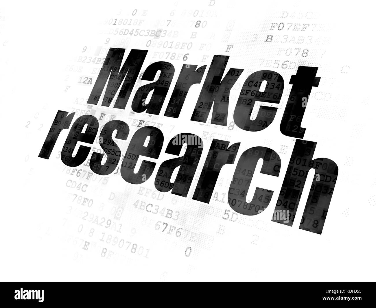 Marketing concept: Market Research on Digital background Stock Photo ...