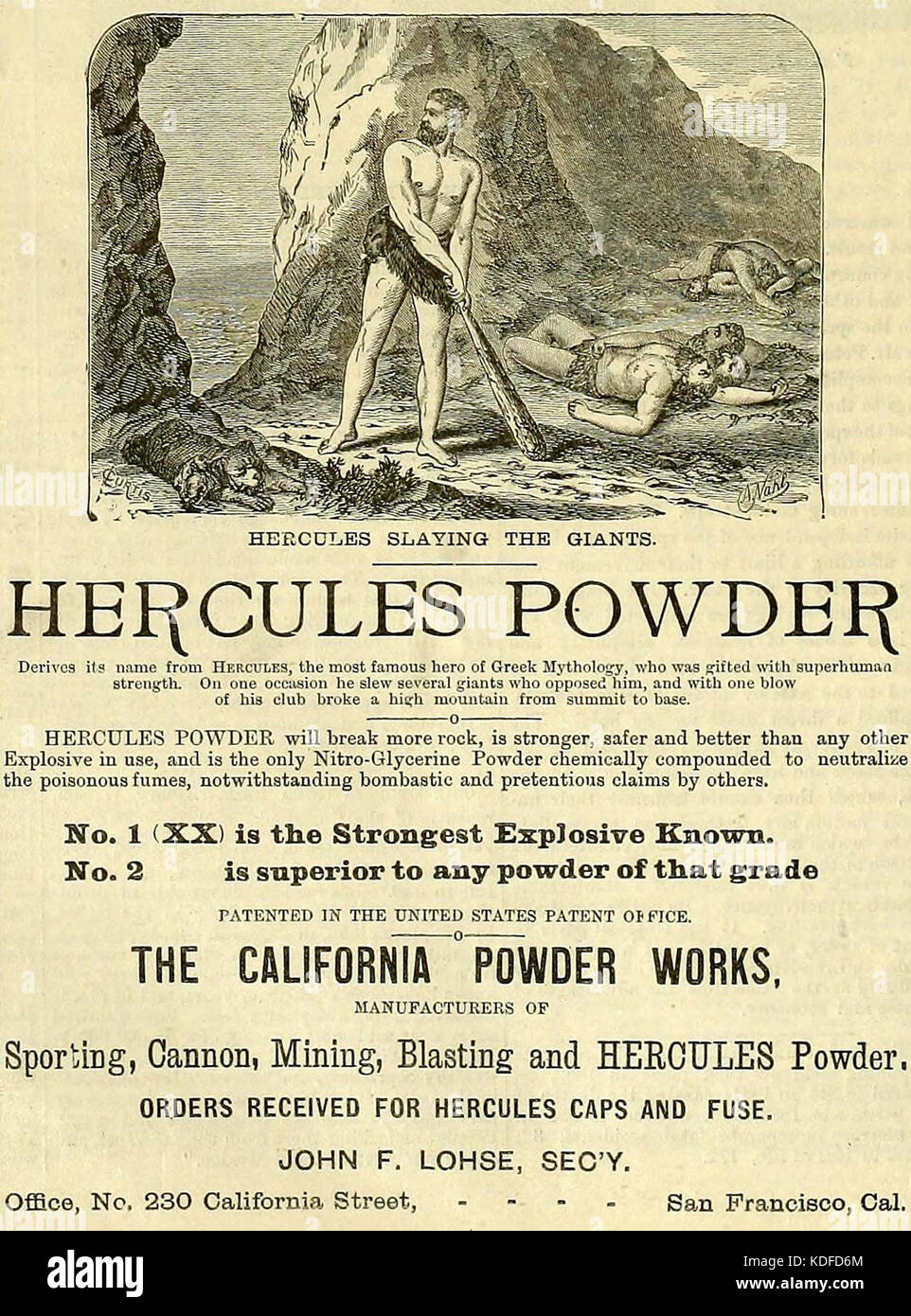 Hercules powder hi-res stock photography and images - Alamy