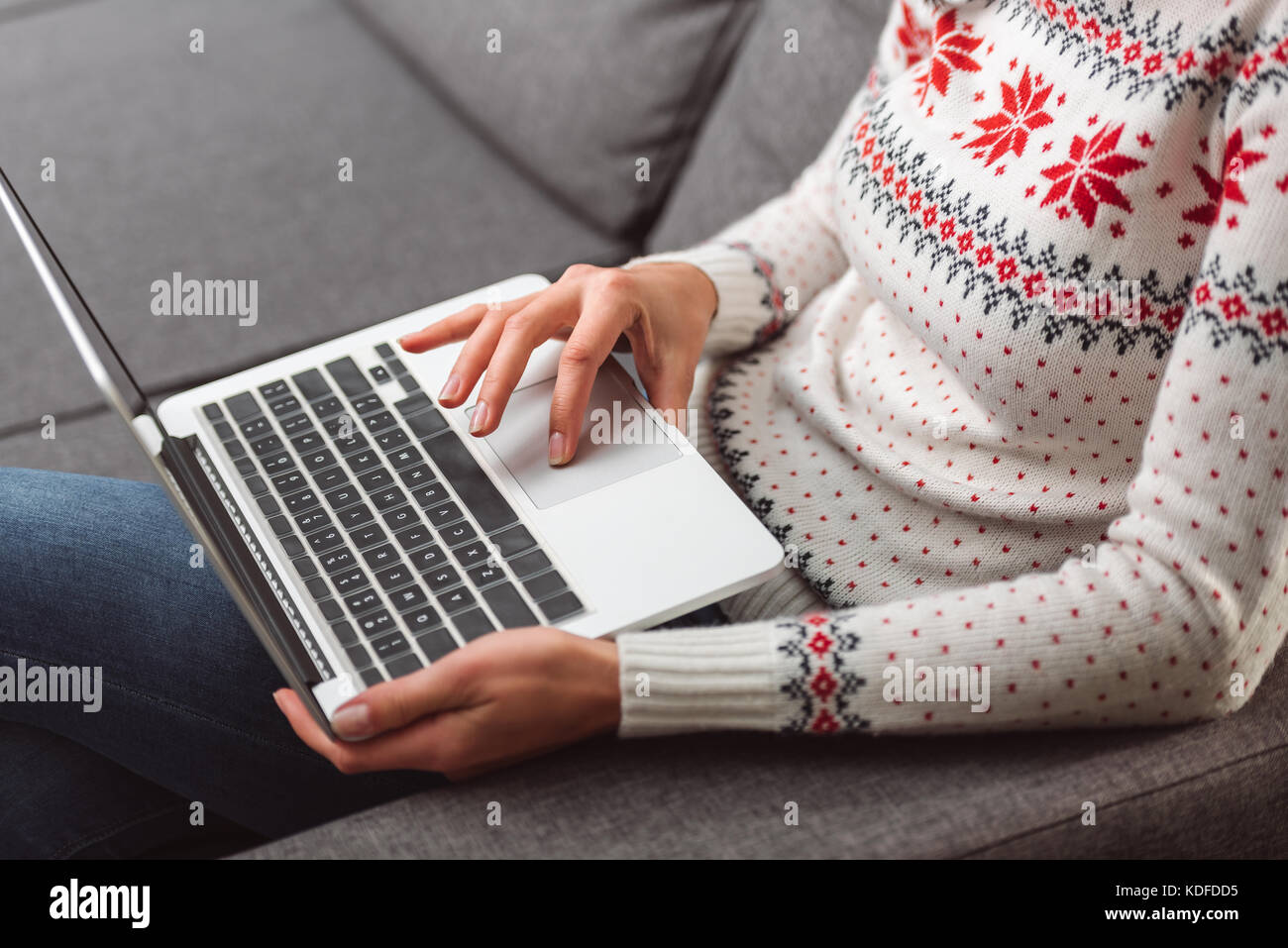 girl using laptop Stock Photo - Alamy