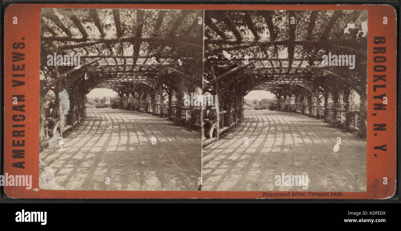 Playground Arbor, Prospect Park, from Robert N. Dennis collection of ...