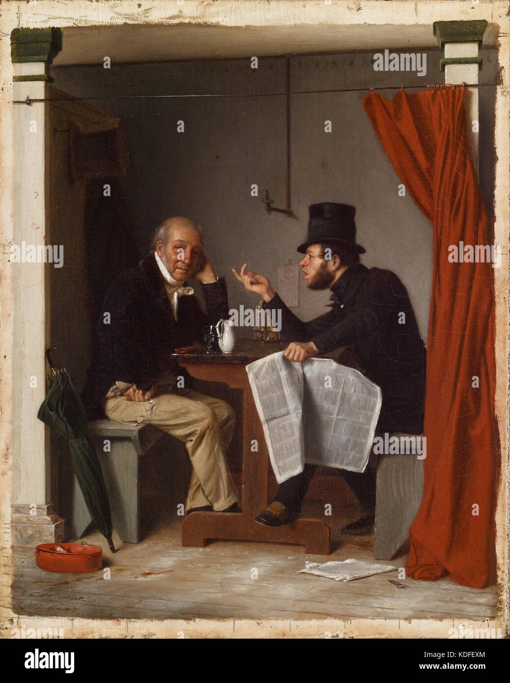 Richard Caton Woodville's painting, 'Politics in an Oyster House ...