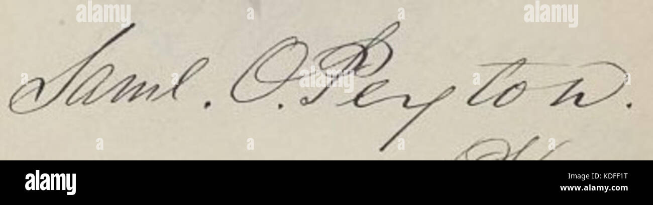 Samuel O. Peyton sig Stock Photo - Alamy