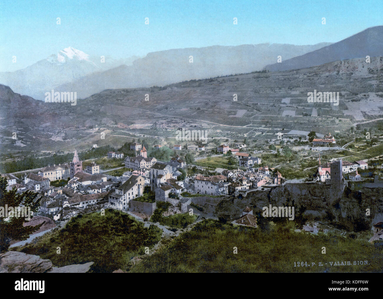 Sion, Valais, Switzerland, 1890s Stock Photo - Alamy