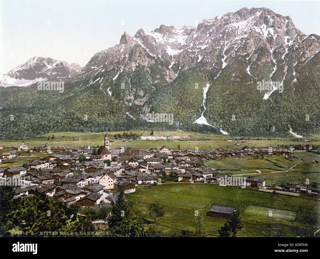 Mittenwald um 1900 Stock Photo - Alamy