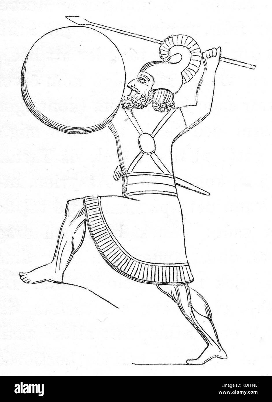 Illustrerad Verldshistoria band I Ill 045 Stock Photo - Alamy