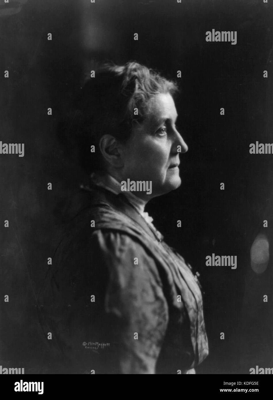 Jane Addams profile Stock Photo - Alamy
