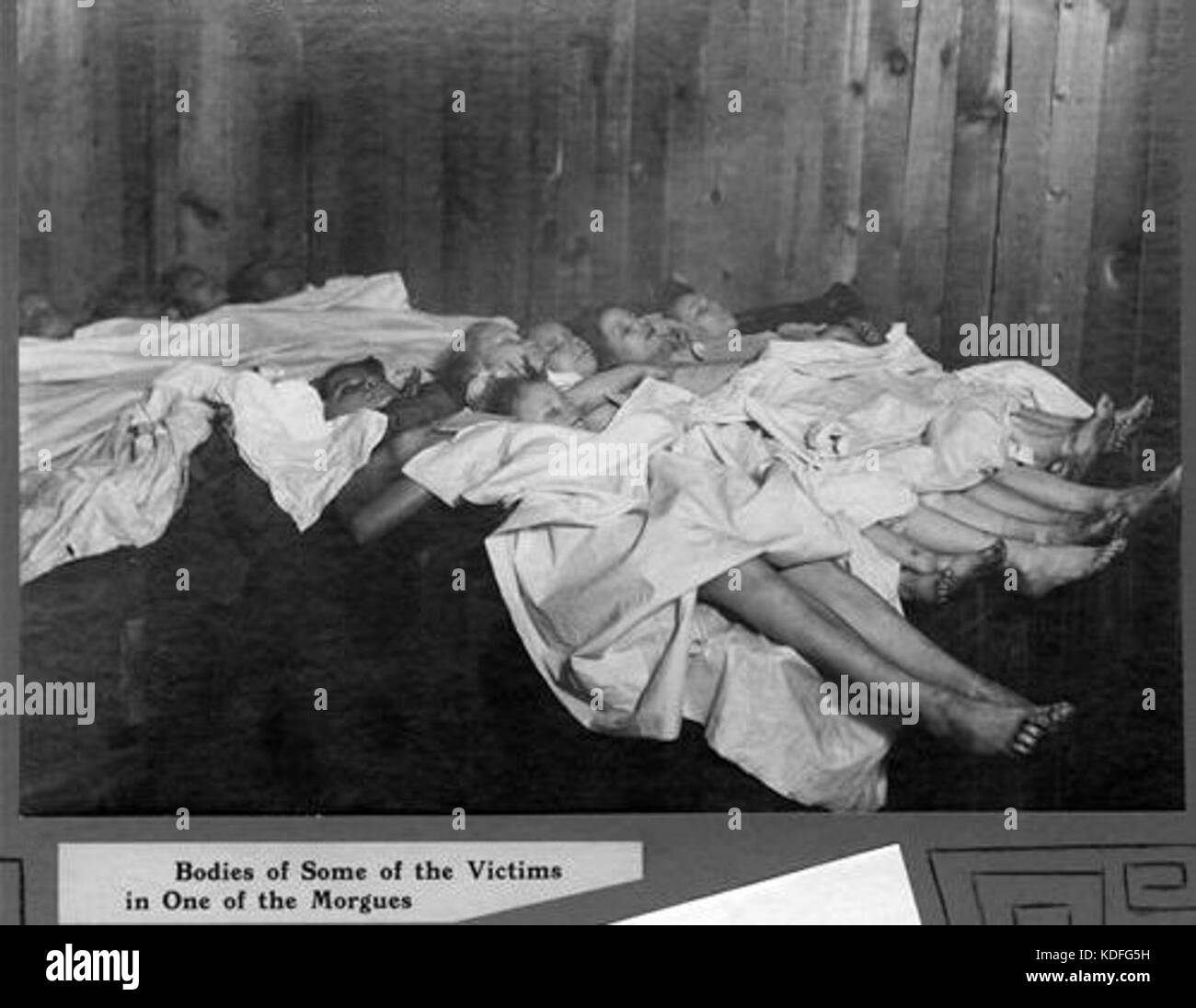 Italian Hall Disaster in Pictures bodies Stock Photo - Alamy
