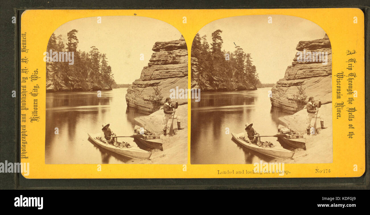 Landed and looking for a camp, by Bennett, H. H. (Henry Hamilton), 1843 ...