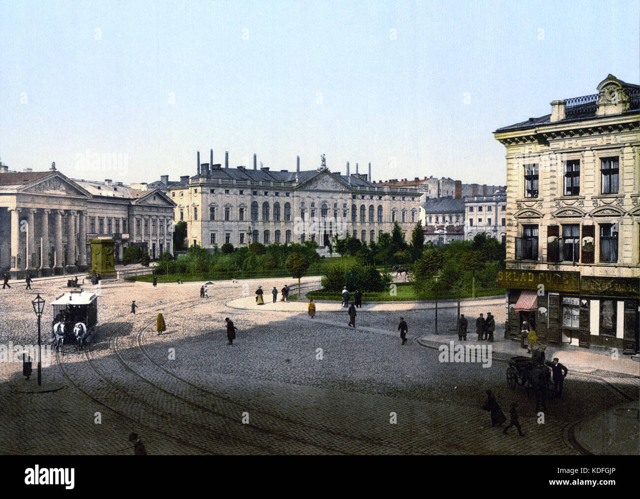 Krasinski Square Warsaw Stock Photo - Alamy