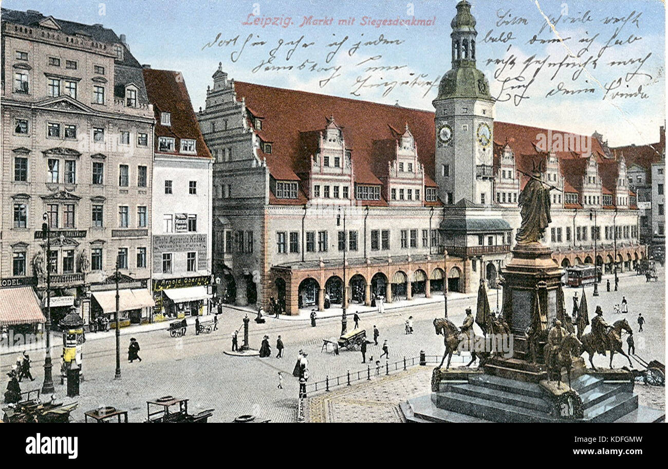 Leipzig Marktplatz 2 Stock Photo - Alamy