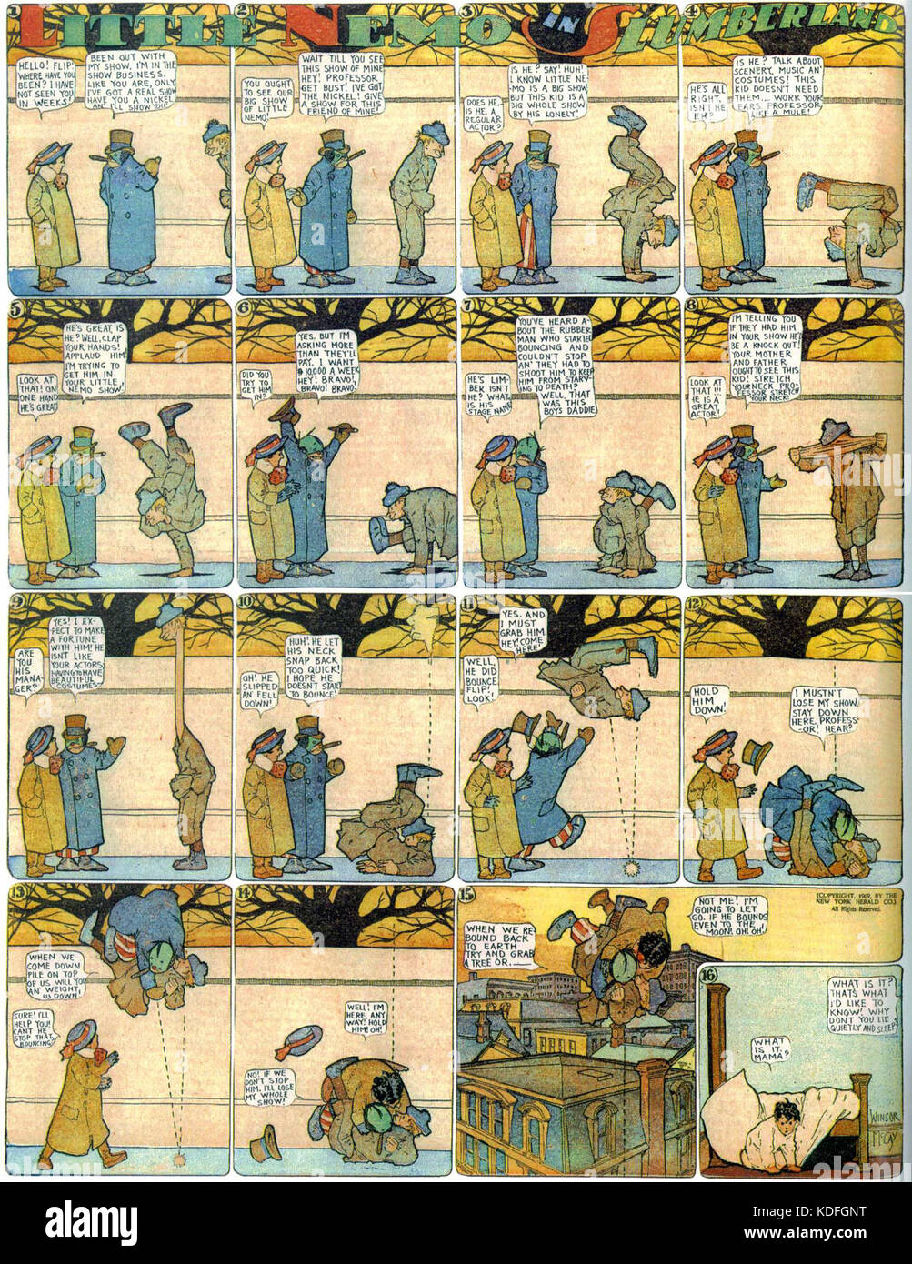 Little Nemo 1909 01 10 Stock Photo - Alamy