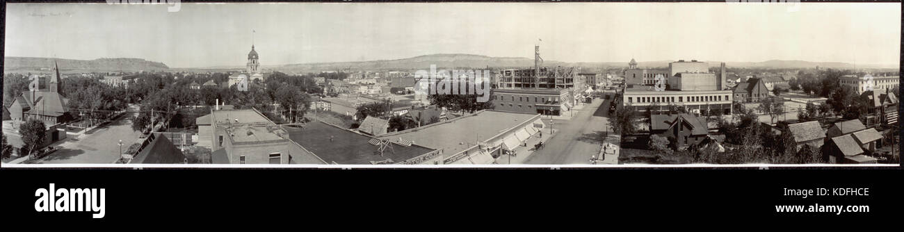 MT Panoramic view of Billings 1915 Stock Photo - Alamy