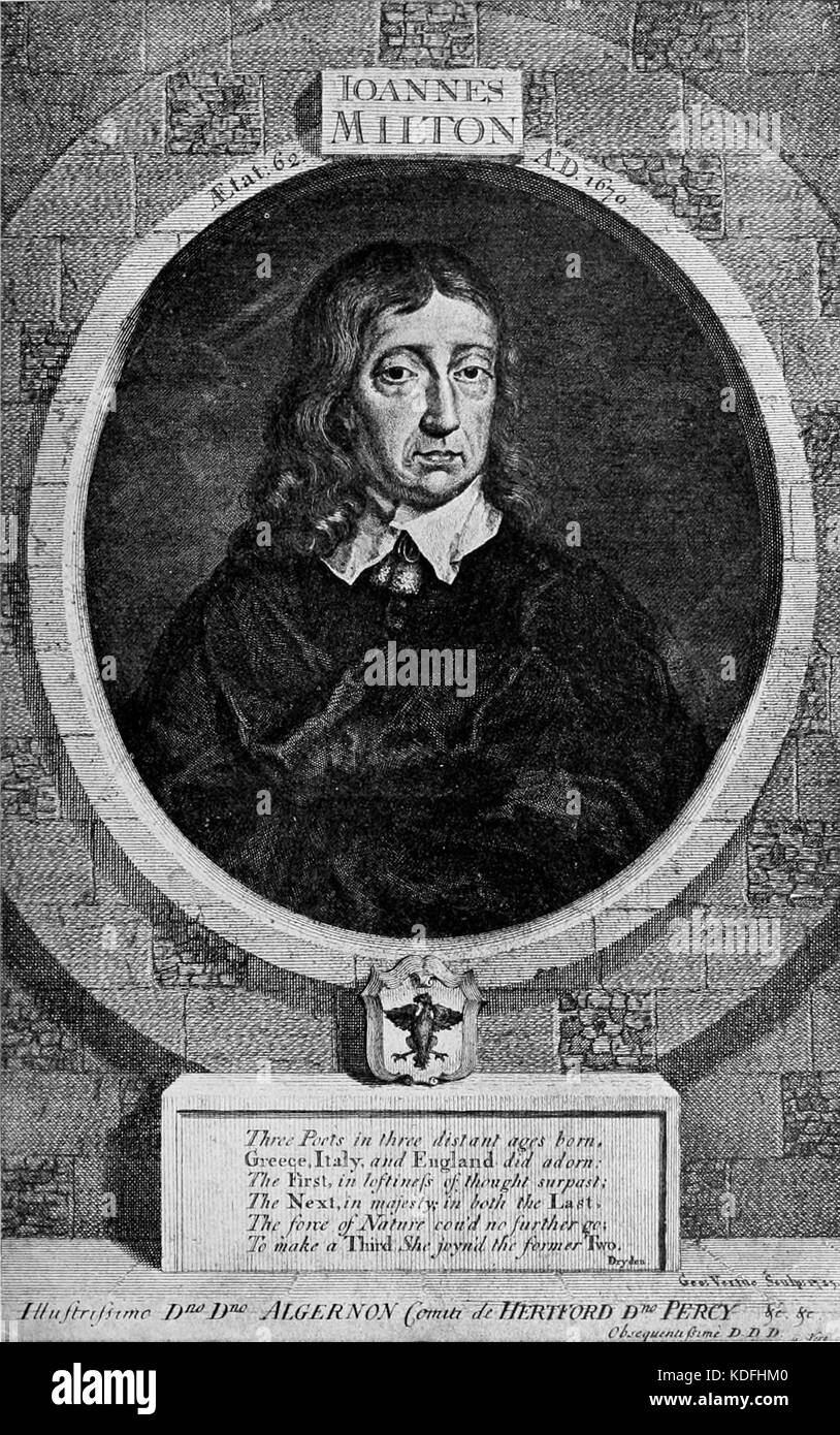 John milton illustration Black and White Stock Photos & Images - Alamy