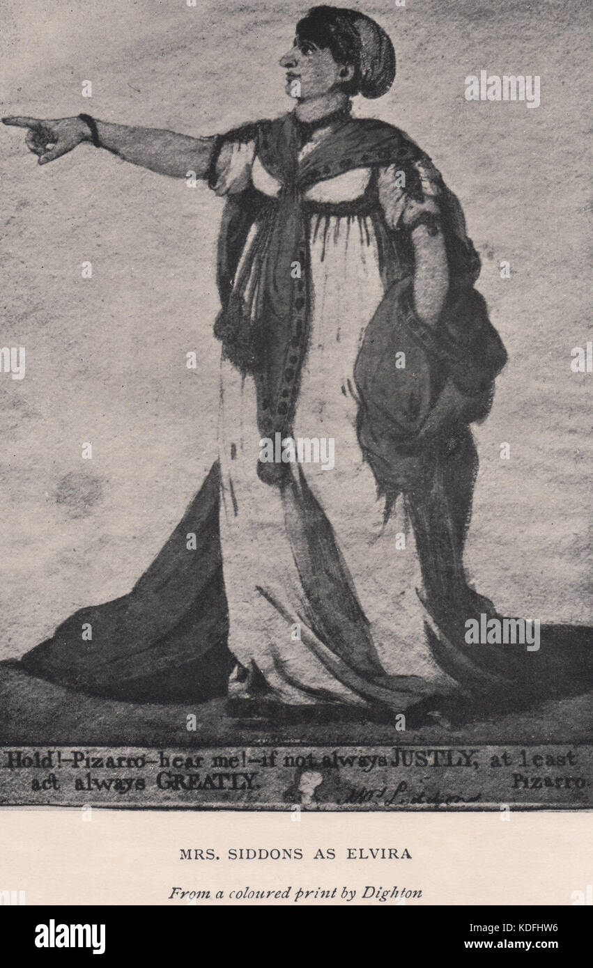 Mrs Siddons As Elvira Stock Photo - Alamy
