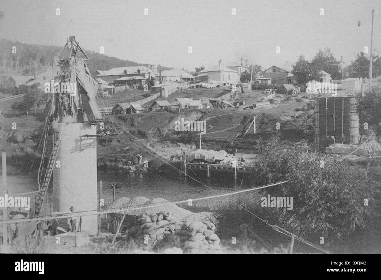 Paterson bridge construction Stock Photo - Alamy