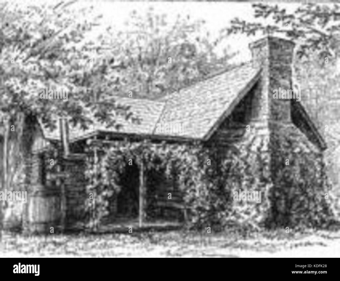 Pretty Cottage Drawing Stock Photo - Alamy
