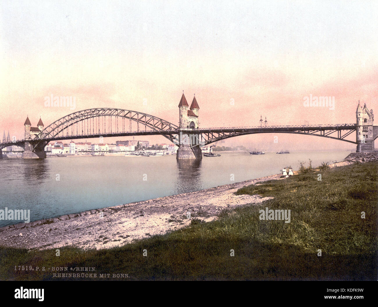 Rheinbruecke Bonn 1900 Stock Photo - Alamy