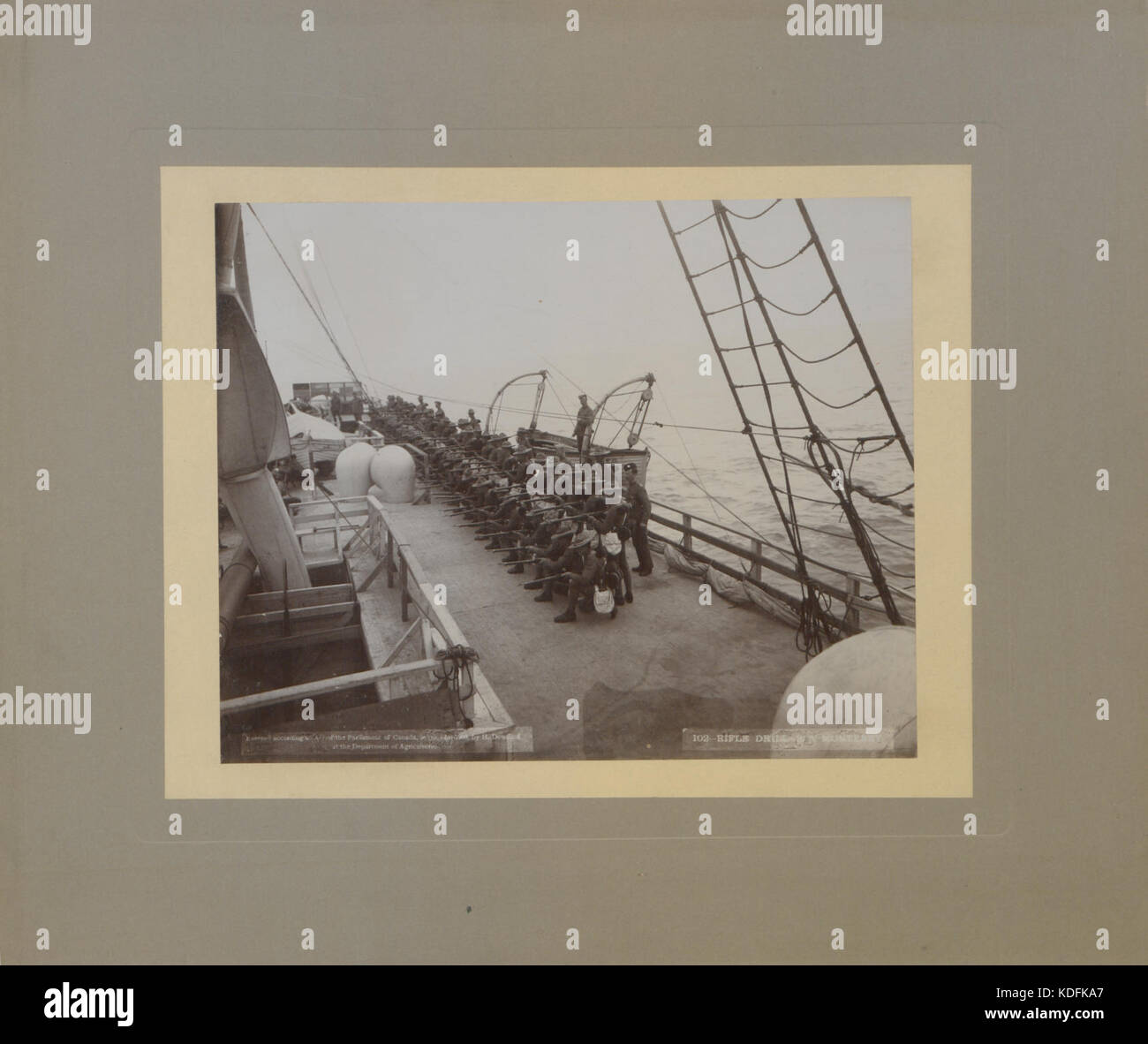 Rifle Drill SS Monterey (HS85 10 11498 Stock Photo - Alamy