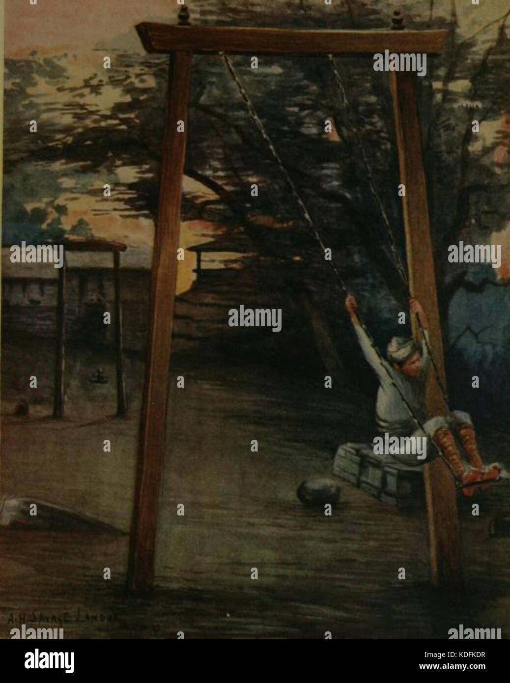 Sacred Swings of Debi Dhura Stock Photo - Alamy