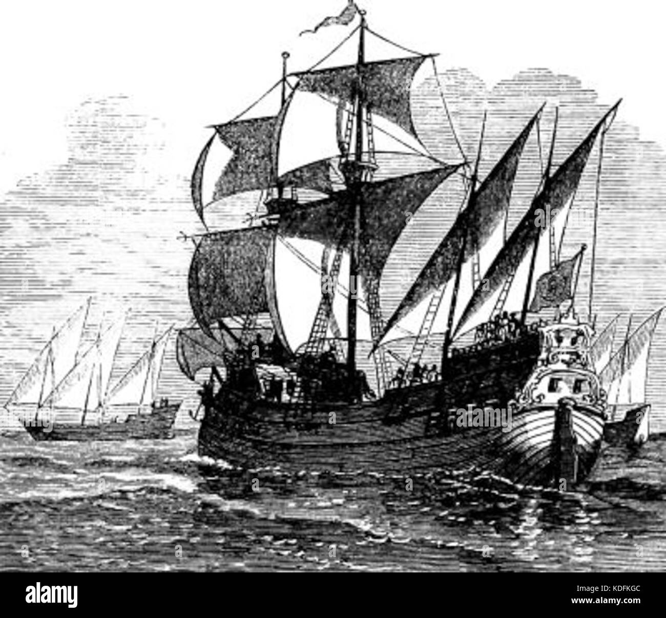 Ships of Columbus Stock Photo - Alamy