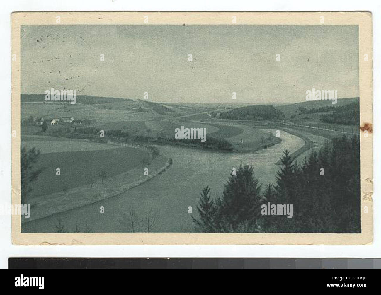 This photograph captures the confluence of the Luznice and Vltavy ...