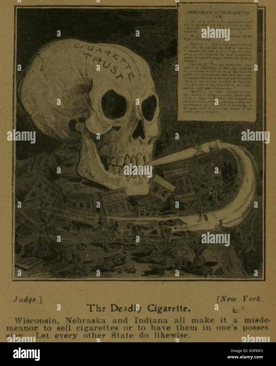 Smoking Dangers 1905 Stock Photo - Alamy Smoking Dangers 1905 Stock Photo - Alamy