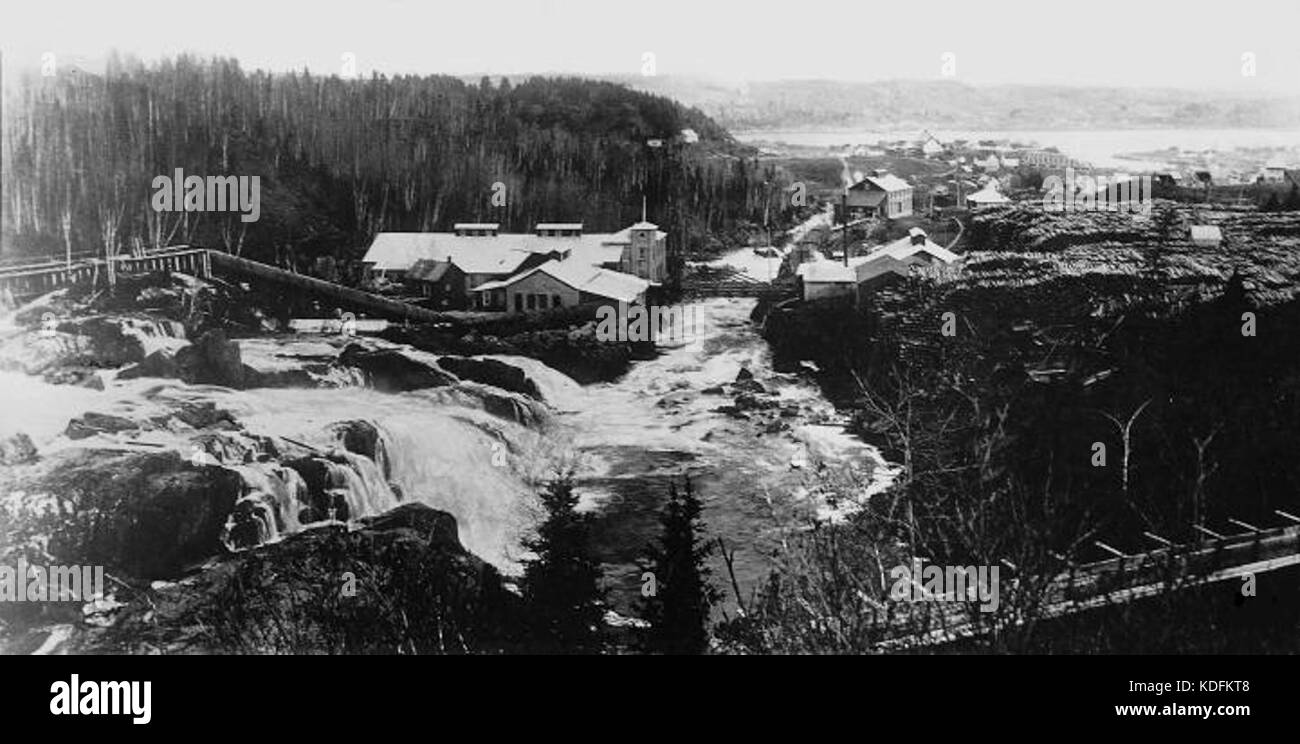 Pulperie Chicoutimi 1896 Stock Photo - Alamy