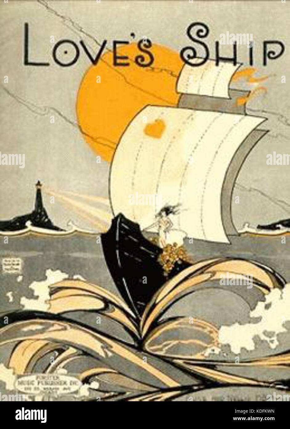 Loves Ship sheet music Stock Photo - Alamy
