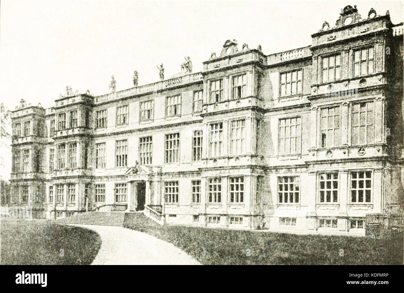 Longleat. Illustrative of straight lines as an element of design Stock ...